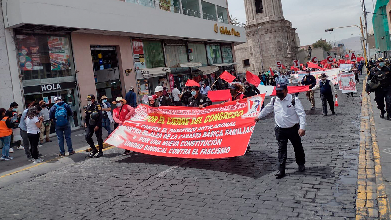 FDTA anuncia marcha en Arequipa para exigir nuevas elecciones y salida ...